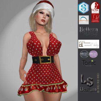 Second Life Marketplace - *LSMITH DESIGNS*_DRESS_LS0019_CHRISTMAS